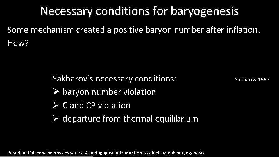 A very brief introduction to Electroweak Baryogenesis Graham