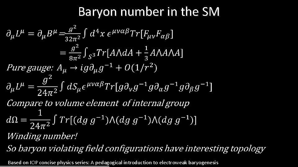 A very brief introduction to Electroweak Baryogenesis Graham