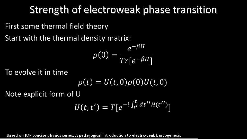 A very brief introduction to Electroweak Baryogenesis Graham