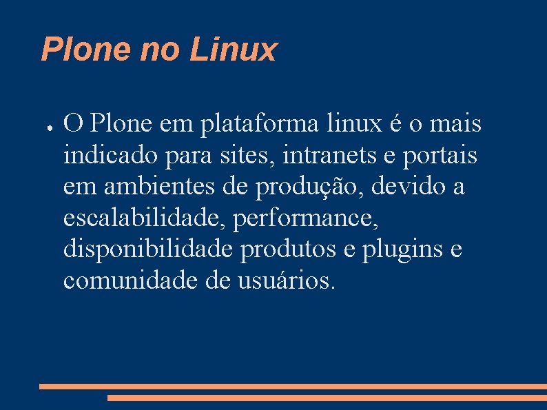 Curso Plone Semana 1 Conceitos Bsicos e Infraestrutura