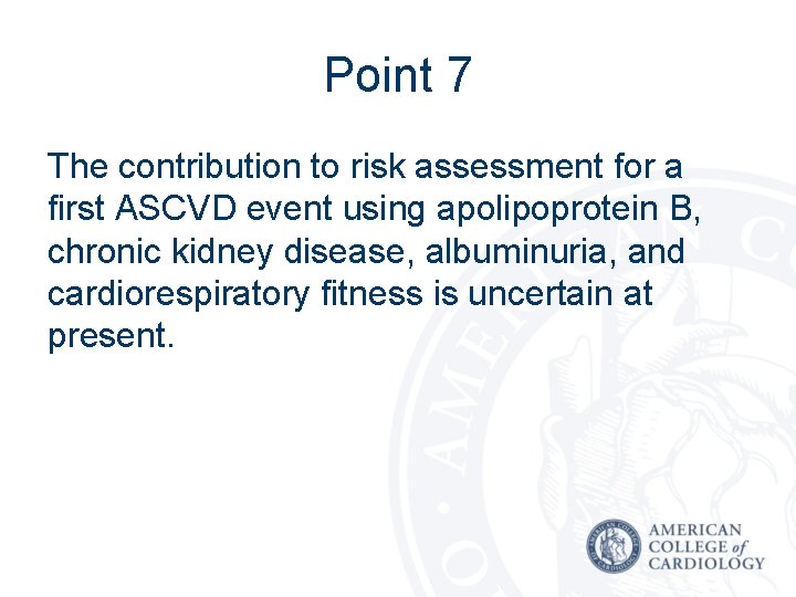 10 Points to Remember on the Assessment of