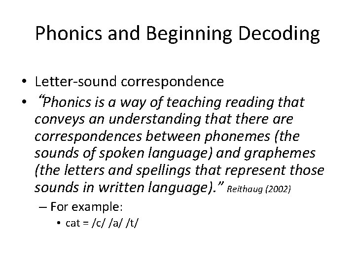 Reading Connections Strategies for Teaching Students with Visual