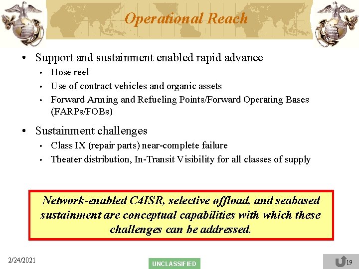 United States Marine Corps Enduring Freedom Combat Assessment