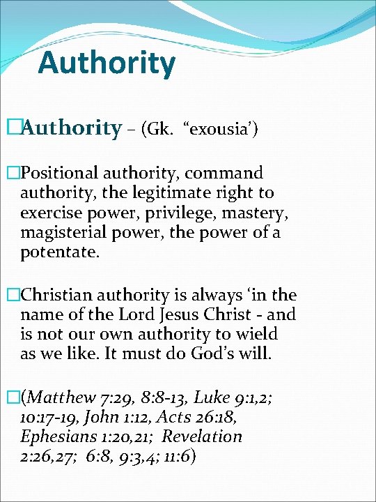 Authority Power In Prayer Authority Authority Gk exousia