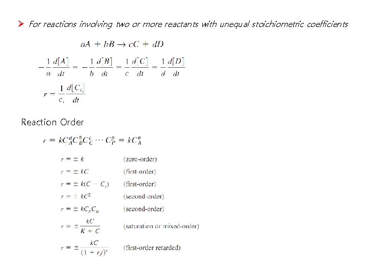 Reactor analysis Mass balances Flow models Reactors Classifications