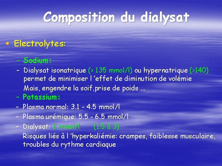 HEMODIALYSE Dr R Milongo AGDUC CHU de Grenoble