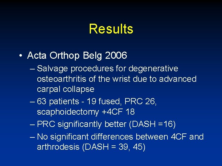 SLAC SNAC wrists Management Results Satyam Patel January