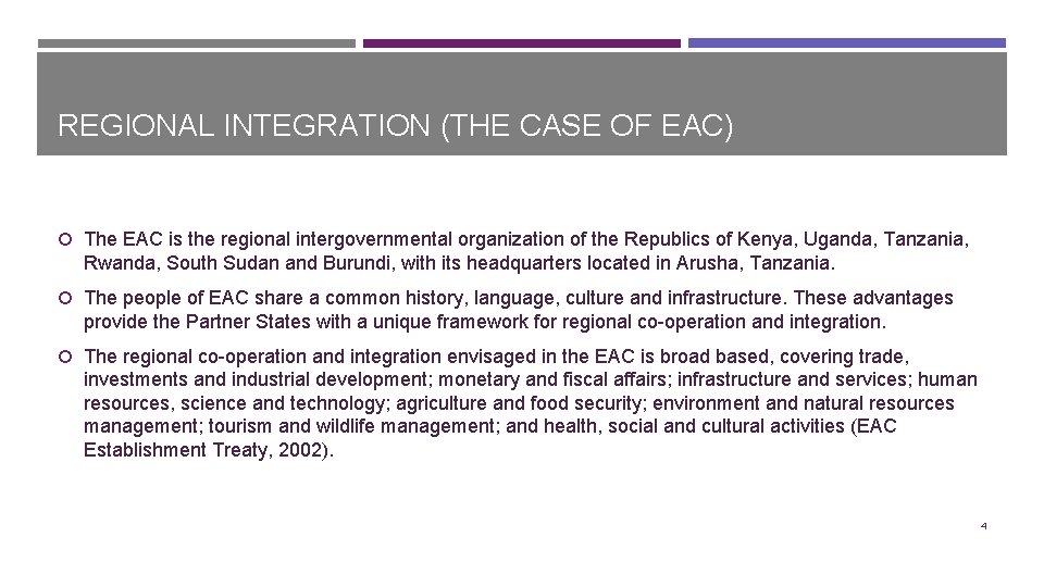 LEVERAGING TRADE REGIONAL INTEGRATION FOR INCREASED GROWTH PUNIT