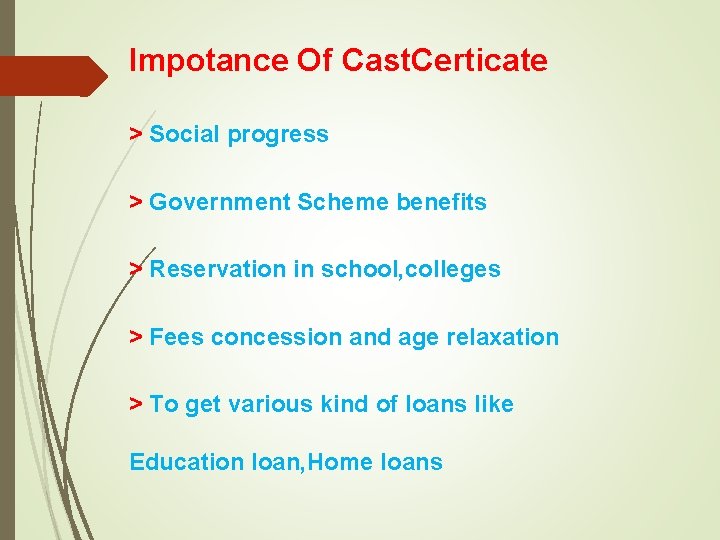 WELCOME Online Application For Cast Certificate By Ashwini