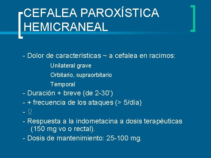 MANEJO DE LAS CEFALEAS Beln Gmez Vives R