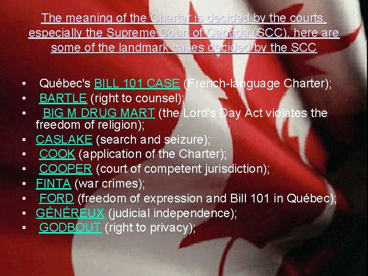 The Canadian Charter of Rights and Freedoms Audrius