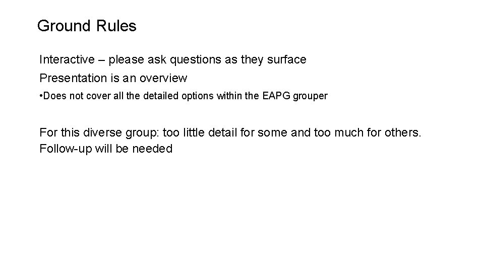 Introduction to 3 M EAPGs 3 M Enhanced