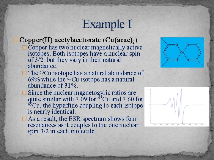 Lecture 7 b EPR spectroscopy Introduction I Electron