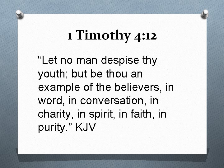 Be An Example 1 Timothy 4 12 1