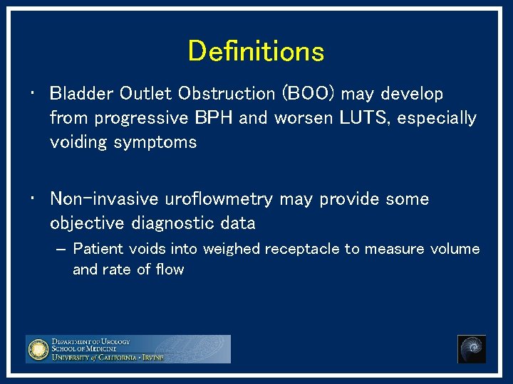 Lower Urinary Tract Symptoms in the Aging Male