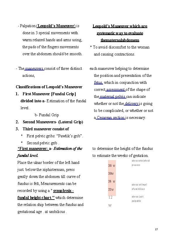 Manual Procedure For O 6 stetric And Gynecologica