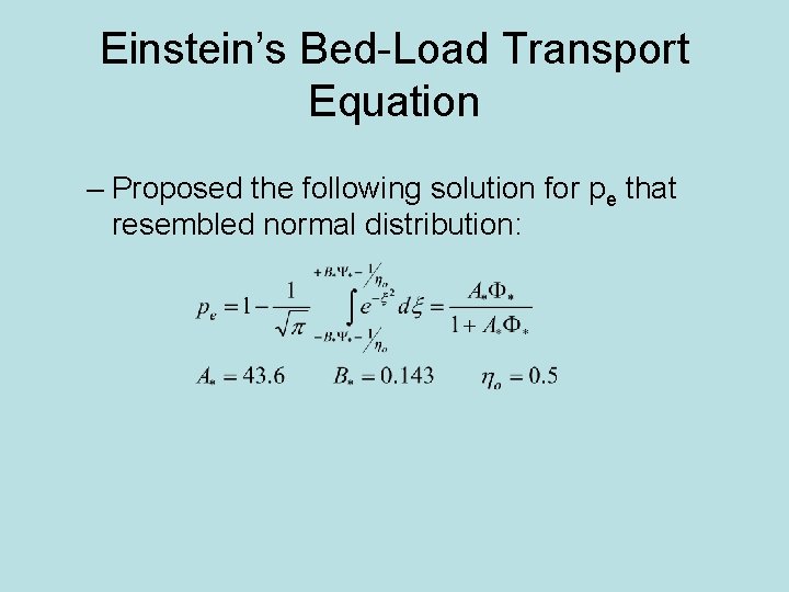Fluvial Hydraulics CH6 BedLoad Transport Sediment Transport Equations