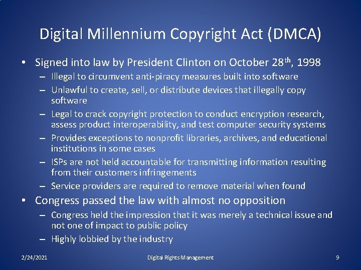 Digital Rights Management 2242021 Digital Rights Management 1