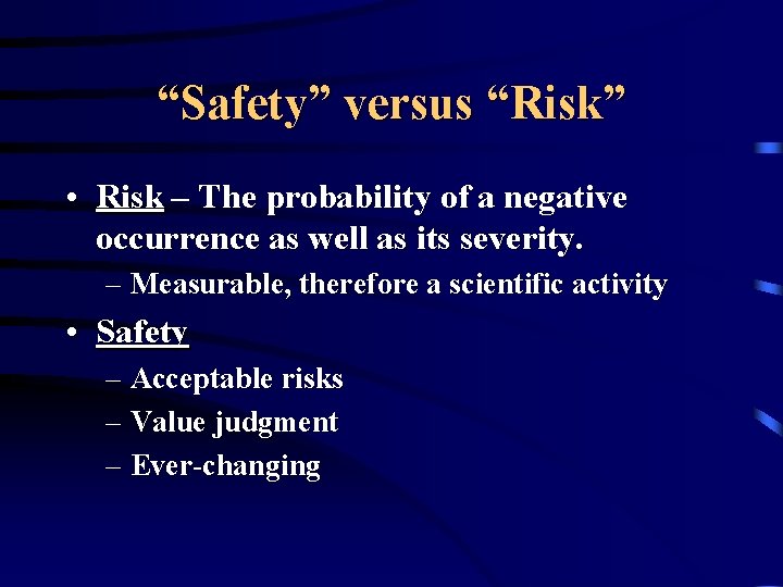 What is an Accident Major attributes Unintended causes