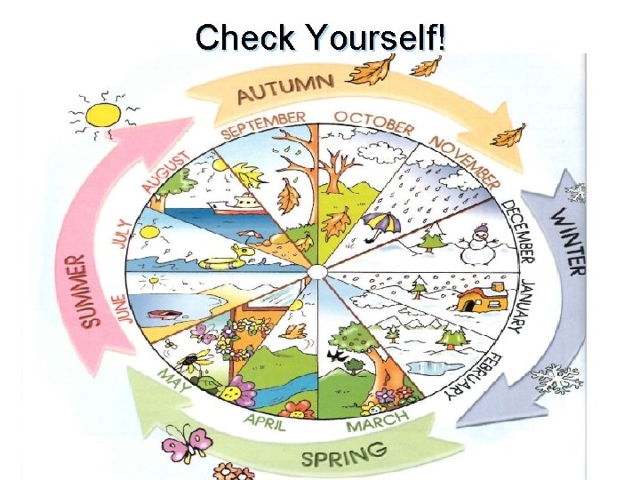 THE WEATHER Seasons and months ITS WINTER WINTER