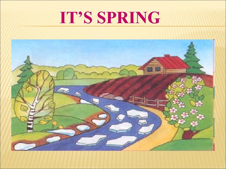 THE WEATHER Seasons and months ITS WINTER WINTER