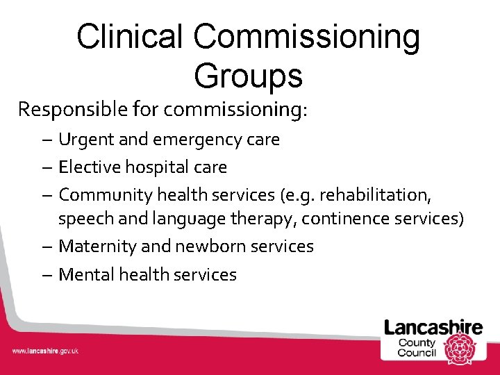 The New Public Health System A new system