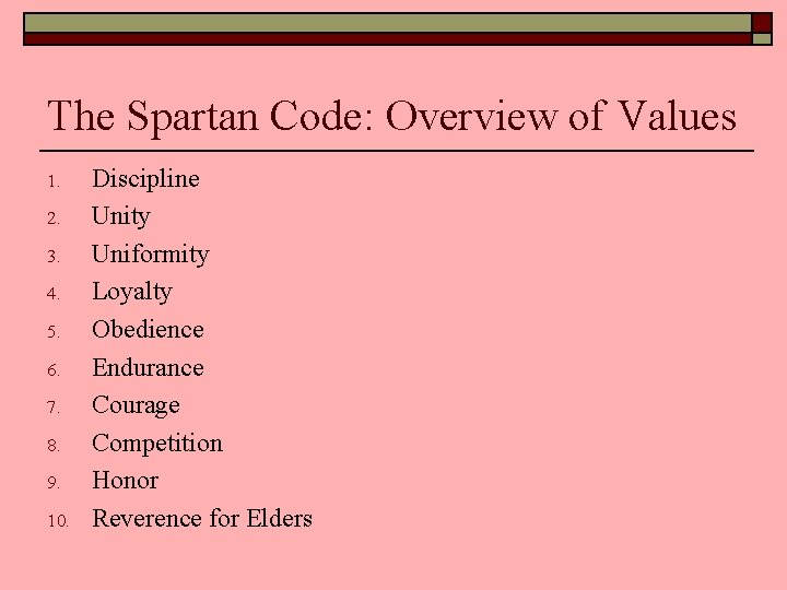 Culture Politics of an Atypical Polis Lycurgan Sparta