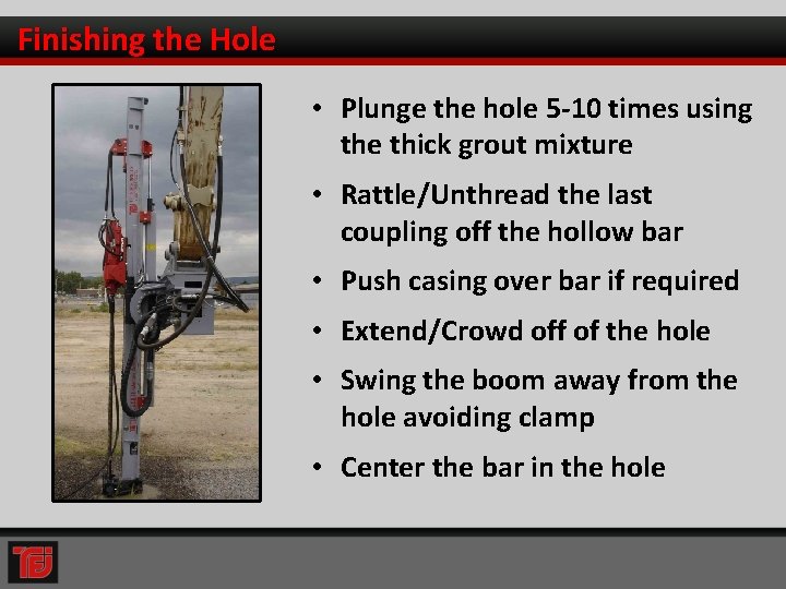 The Installation of Hollow Bars Joe Patterson TEI