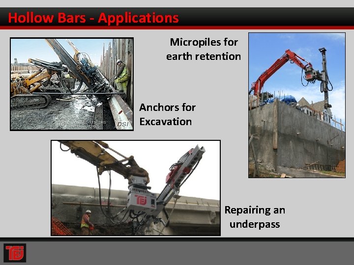 The Installation of Hollow Bars Joe Patterson TEI