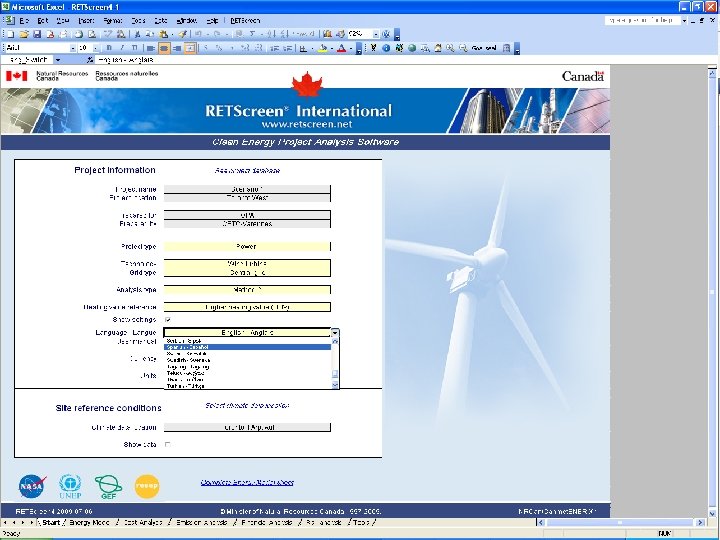 RETScreen Introduccin Caractersticas principales de RETScreen Version 4
