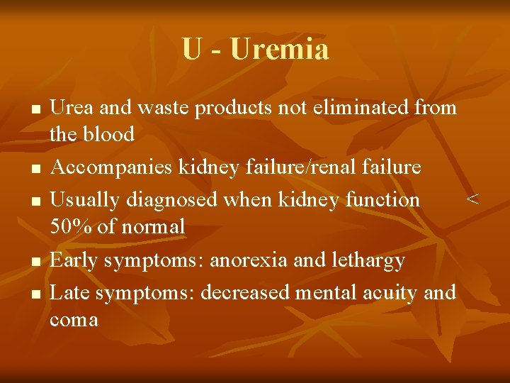 The Patient With An Altered Mental Status October