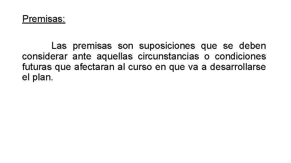 Etapas De Planeacin Propsitos Las aspiraciones fundamentales o