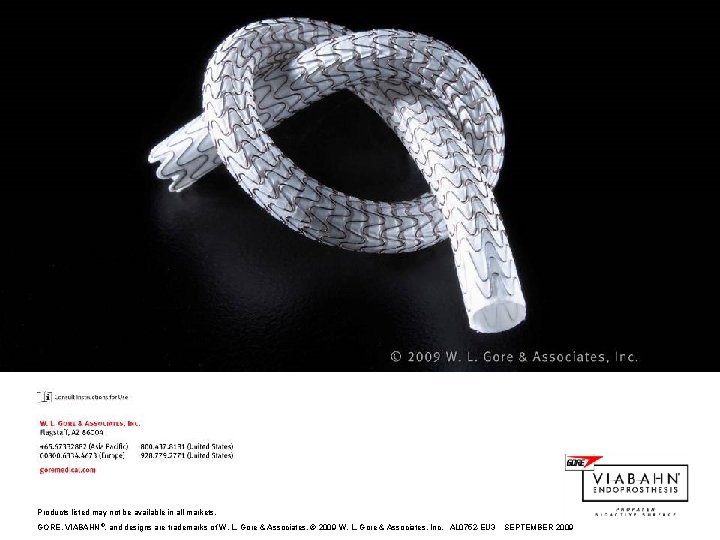 GORE VIABAHN Endoprosthesis Speakers Presentation Resource GORE VIABAHN