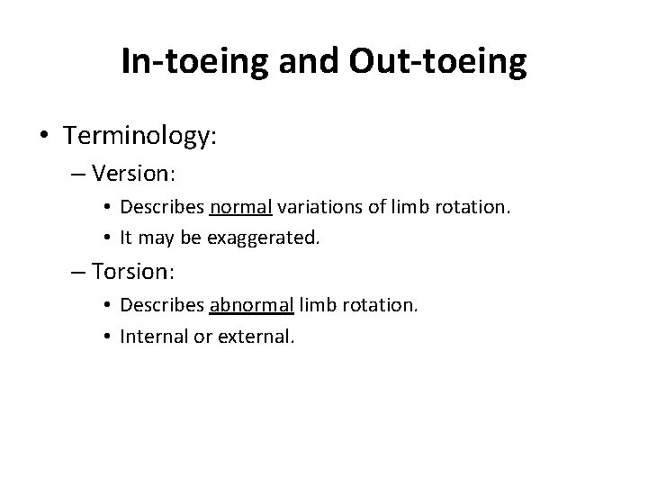 Common Pediatric Lower Limb Disorders Dr Khalid Bakarman