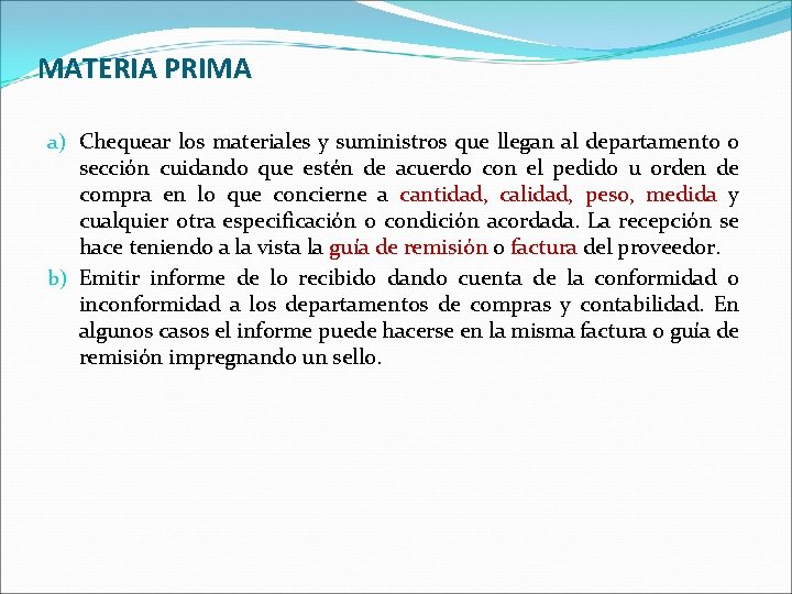 MATERIALES DIRECTOS O MATERIA PRIMA CPC DARIO ROJAD