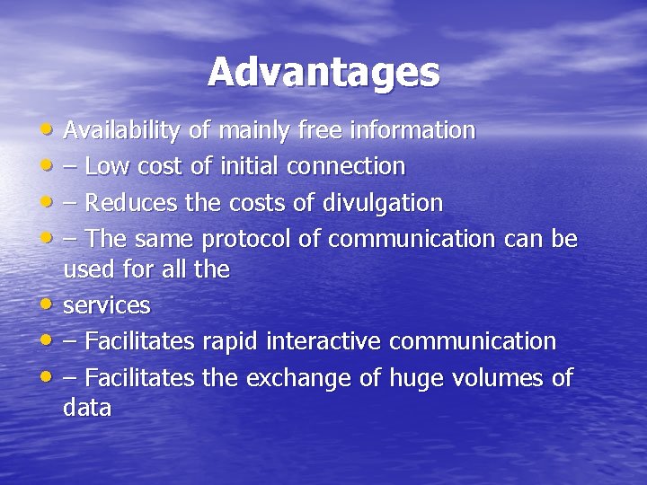6 WHAT ARE THE MAIN ADVANTAGES AND DISADVANTAGES