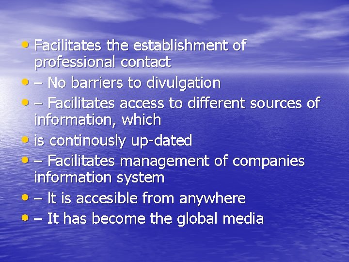 6 WHAT ARE THE MAIN ADVANTAGES AND DISADVANTAGES