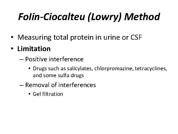 Total Protein Measurement methods Human proteins More than