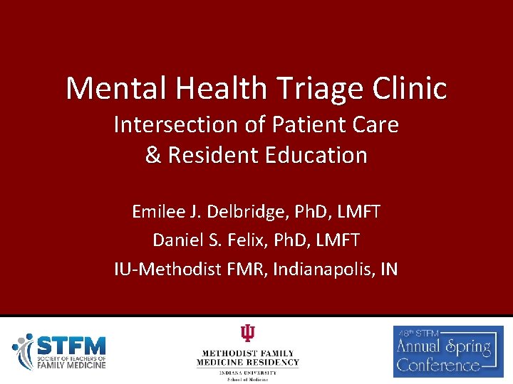 Mental Health Triage Clinic Intersection of Patient Care