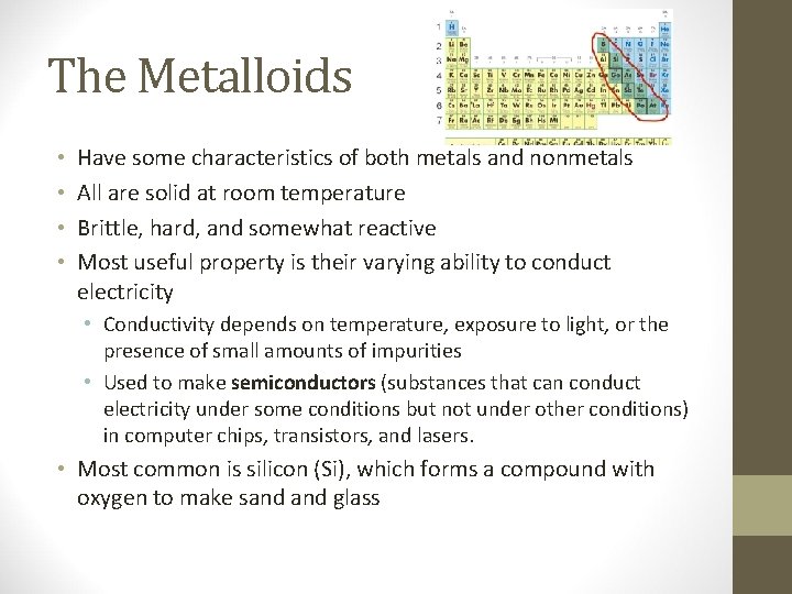 Chapter 3 Elements and the Periodic Table Section