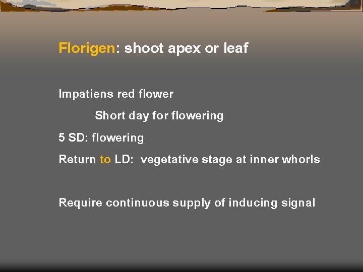 Physiology of flowering plant Molecular level Molecular studies