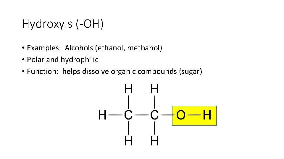 The Chemistry of Life Organic Chemistry and the