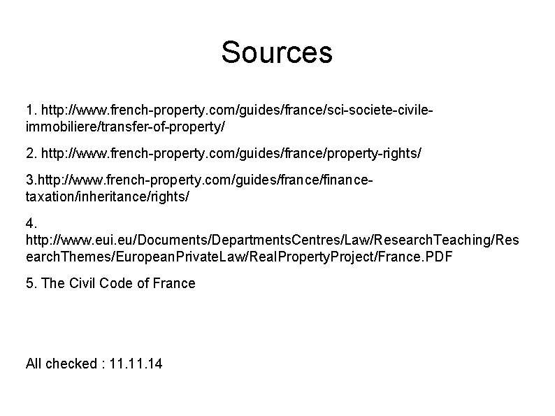 TRANSFER OF PROPERTY RIGHTS IN FRANCE introduction Roots