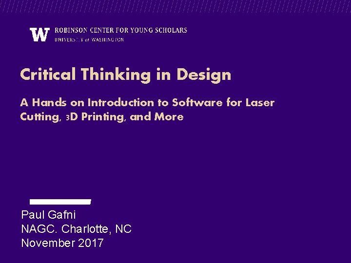 Critical Thinking in Design A Hands on Introduction