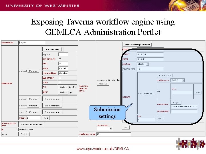 Enabling the execution of various workflows Kepler Taverna