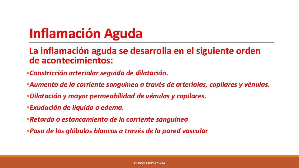 INFLAMACIN REGENERACIN CICATRIZACIN INMUNIDAD Y ALERGIA FUNDAMENTOS ...