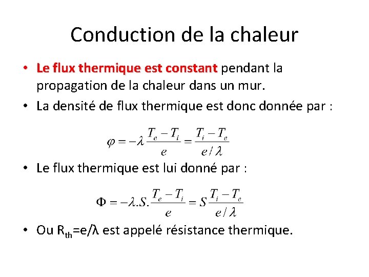 Transfert de chaleur et de masse Nicolas Laporte
