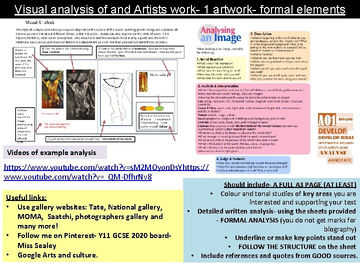 Y 10 Art Knowledge Organiser SUMMER This pack