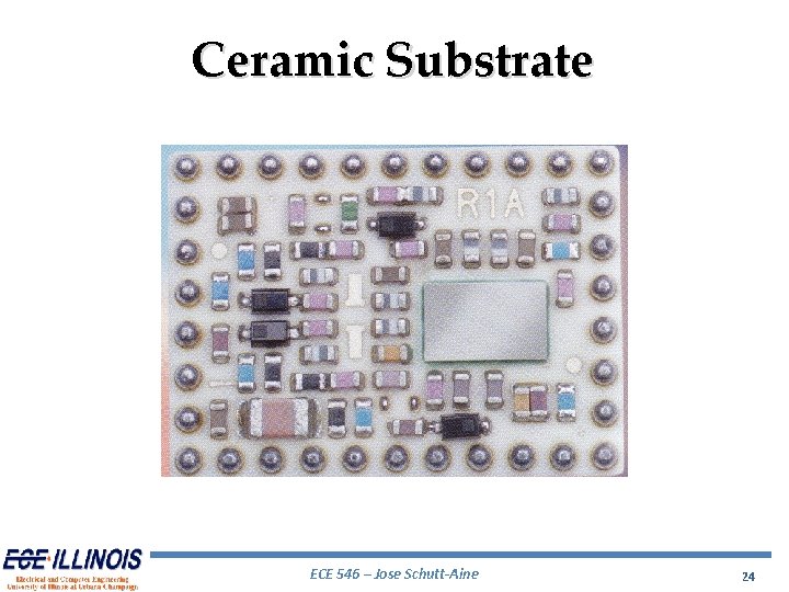 ECE 546 Lecture 21 Packaging Technologies Spring 2014