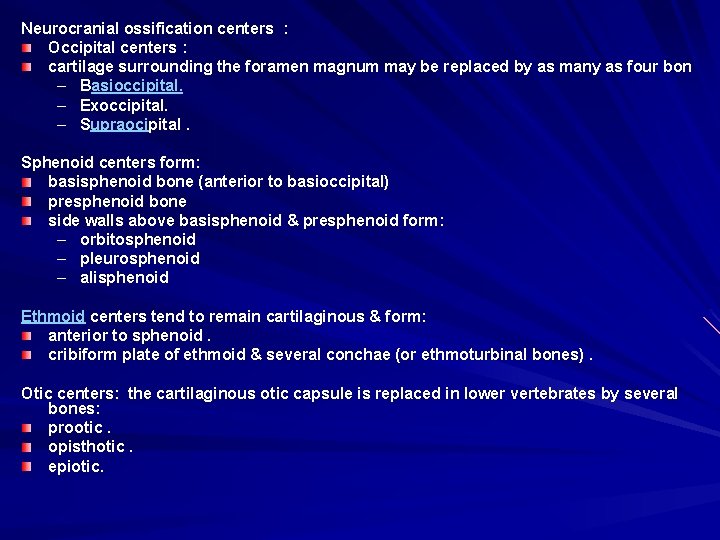 Skull Vertebrate Skull consists of Neurocranium Chondrocranium ...